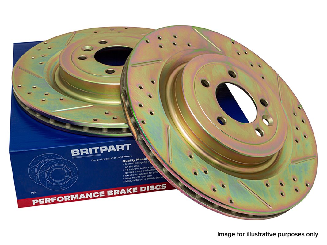 Buy FRONT BRAKE DISCS PAIR FOR RANGE ROVER L322 09 12 4.4 TDV8 AND 5.0 SUPERCHARGED DA4625 Apex Auto Parts